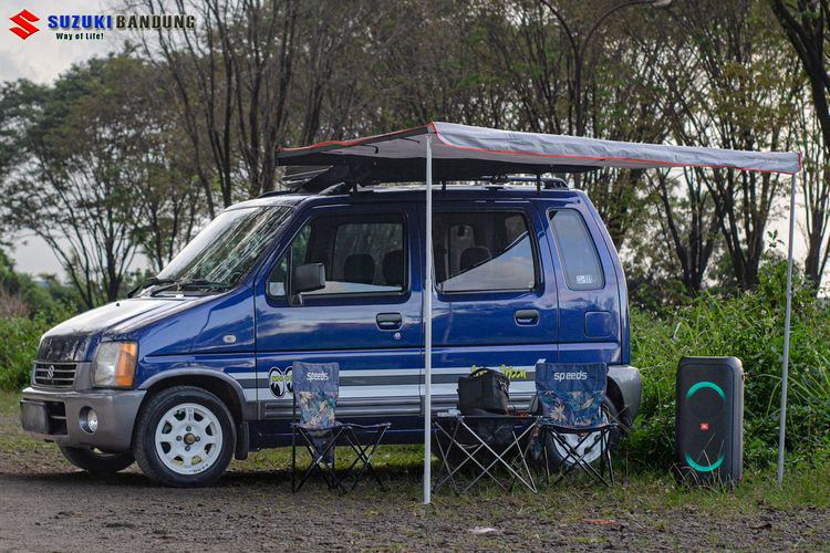 Modifikasi Suzuki Karimun Lawas Pakai Tenda dan Awning - Suzuki Bandung